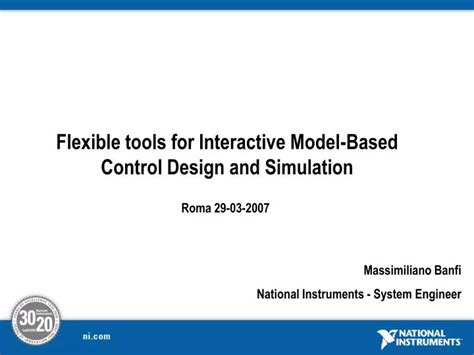 PPT Flexible Tools For Interactive Model Based Control Design And Simulation PowerPoint