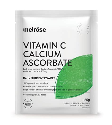Melrose Vitamin C Calcium Ascorbate 125g