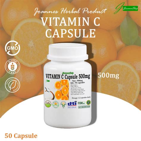 Ascorbic Acid Vitamin C Capsules Lazada Ph