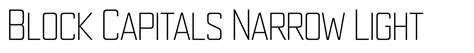 block capitals narrow light font webfont and desktop myfonts