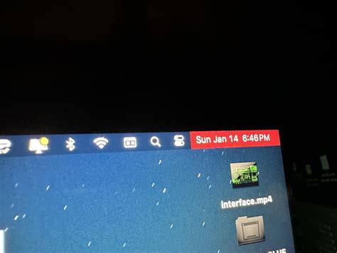 Red Box Around Date Time R Imac