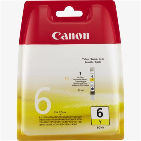 Buy Canon Bci 6y Yellow Ink Cartridge — Canon Ireland Store