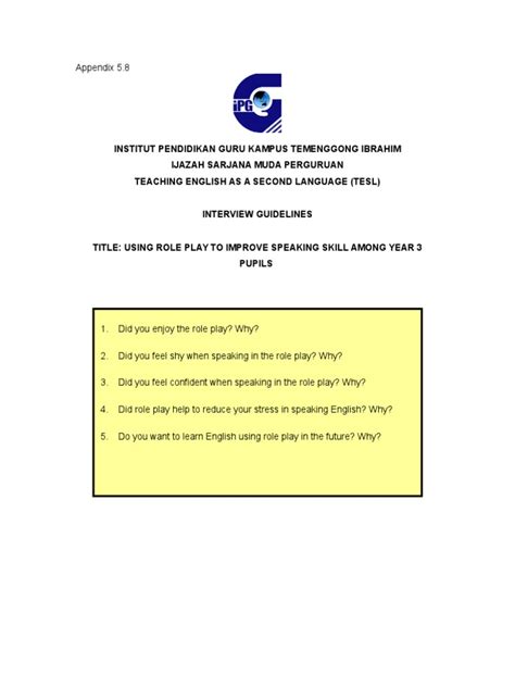 Appendix 5 8 Interview Questions Pdf
