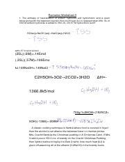 Chemistry Recitation Problems And Concepts Course Hero