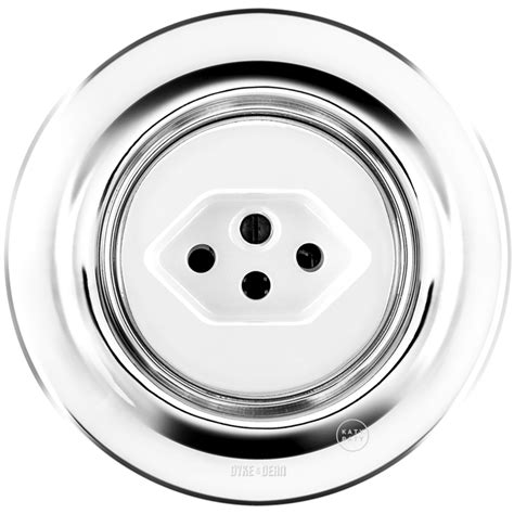 Porcelain Wall Mounted Swiss Socket Chrome Dyke And Dean