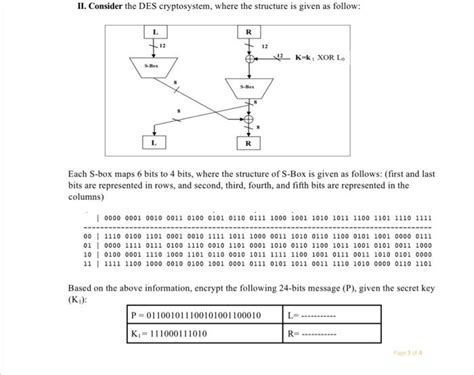 Solved Ii Consider The Des Cryptosystem Where The