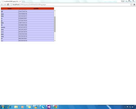Gridview Scrolling Using Jquery In Asp Net C Screenshotsdrizzles