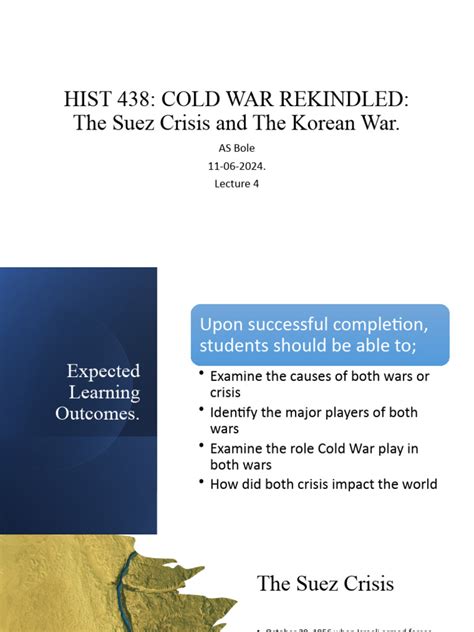 Cold War Conflicts Explored Pdf Korean War Suez Crisis