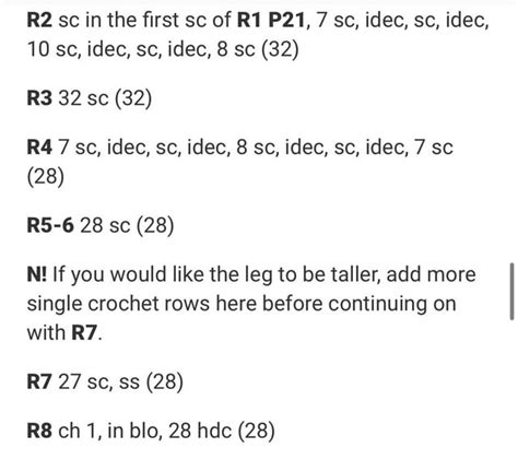 How To Modify Further Rows After Modifying Previous Rows On Sock Pattern Rcrochethelp