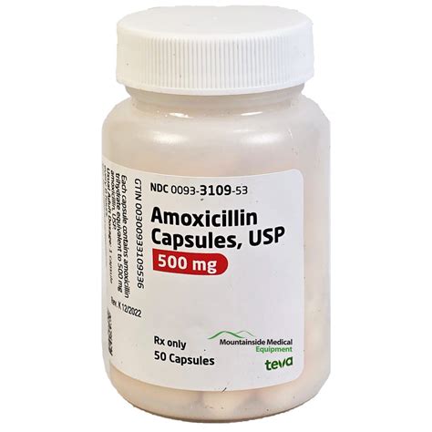 Amoxicillin Antibiotics Infections And Respiratory Aid — Mountainside