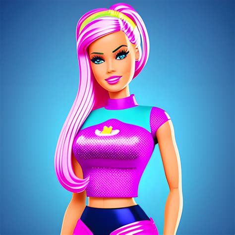 Barbie Pop Art Barbie Vector Barbie Fantasy Concept Art 2k