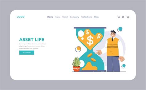 Premium Vector Amortization And Depreciation Web Or Landing Calculating The Value For Business