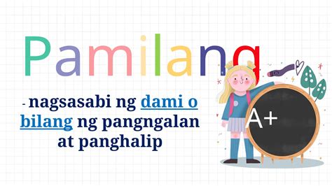 Mga Uri Ng Pang Uring Pamilang Worksheet