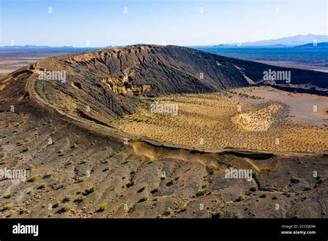 Aerial View Of The Maar Type Volcanic Crater Cater Cerro Colorado In