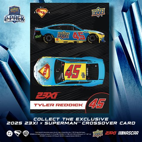 In Partnership With Upper Deck Superman To Be Featured On Tyler Reddicks Car At Atlanta
