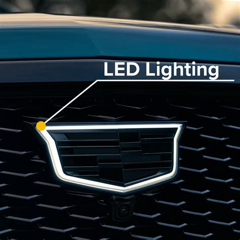 Blackout Illuminated Emblem Set Fits 2025 Cadillac Escalade Vip