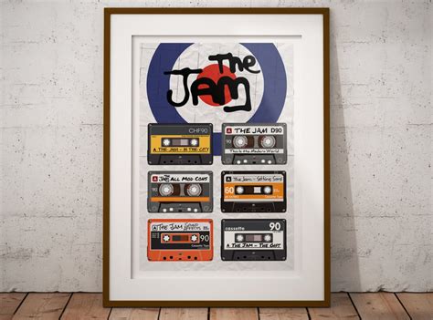 The Jam Poster Mod Band Cassette Tape Album Poster Paul Weller Print