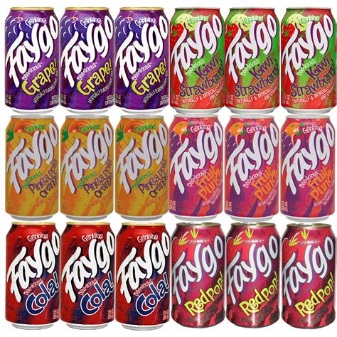 Buy Beeqpack Of 18 Faygo Variety Soda 6 Different Flavors Redpop