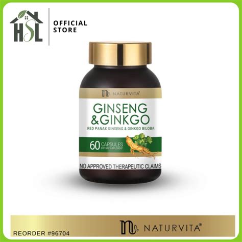 NATURVITA Red Panax Ginseng Ginkgo Biloba Capsules Lazada PH