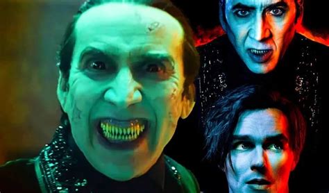 nicolas cage si trasforma in dracula con denti stampati in 3d in