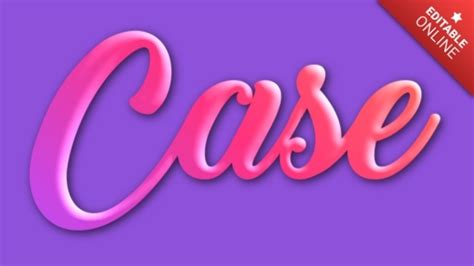 Case With A Pink Orange And Purple Gradient Text Effect Generator