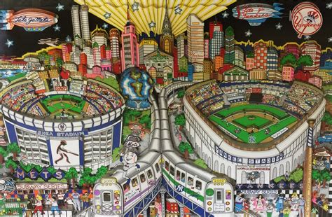 Finally A Subway Series 3 D 2001 New York By Charles Fazzino For