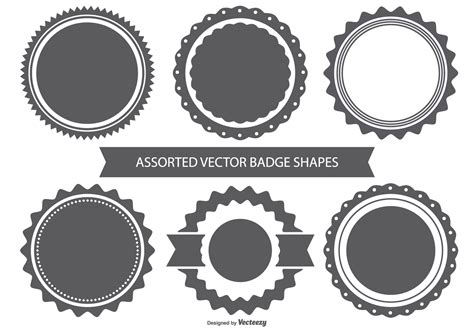 Vector Badge Shape Set 112252 Vector Art At Vecteezy