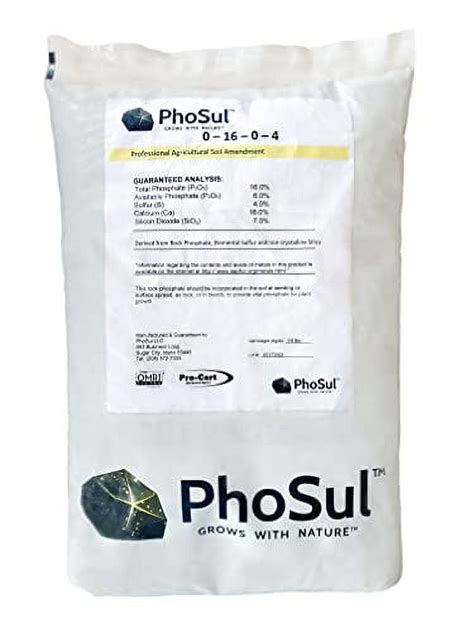Phosul Granular Rock Phosphate With Added Sulphur 8 50lb Bag
