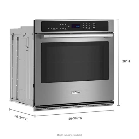 Maytag 30 In Single Electric Wall Oven With Air Fry Single Fan And Self