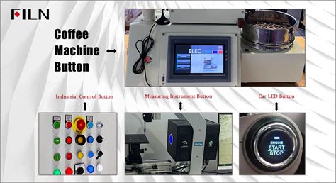 FILN LED PUSH BUTTON SWITCH MM Pin V V V High Currnet IP Waterproof Illuminated