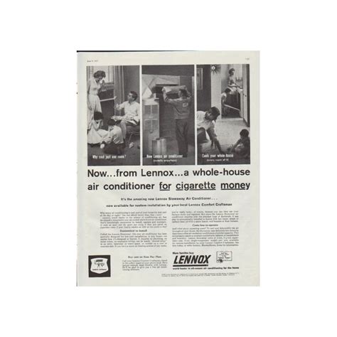1957 Lennox Vintage Ad A Whole House Air Conditioner