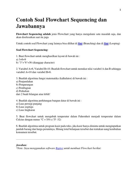 Contoh Soal Algoritma Dan Jawabannya Bakti Soal