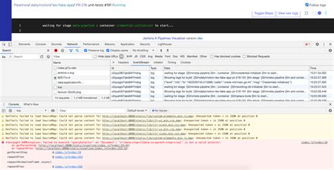 Javascript Error While Getting Live Logs Issue Jenkins X Jx Pipelines Visualizer GitHub