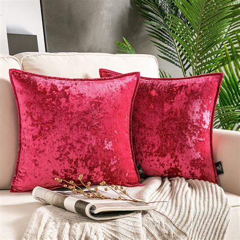 Phantoscope Shiny Crushed Velvet With Trim Series Decorative Throw