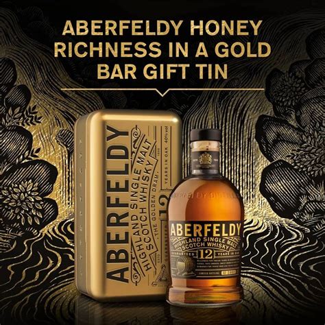 Aberfeldy Single Malt Scotch 12 Yr 80 W T Tin Box 750ml The
