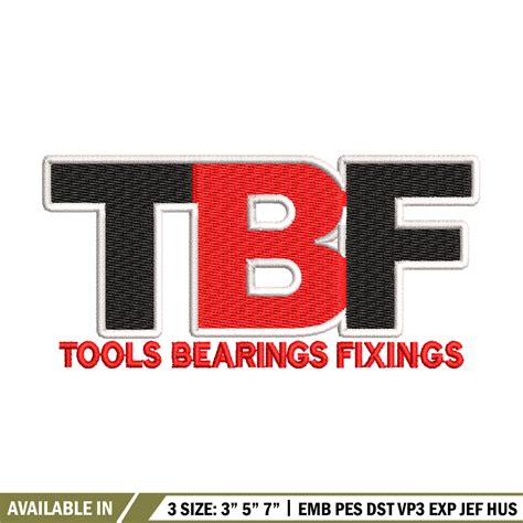 Tbf Logo Embroidery Design Tbf Logo Embroidery Logo Design Inspire Uplift