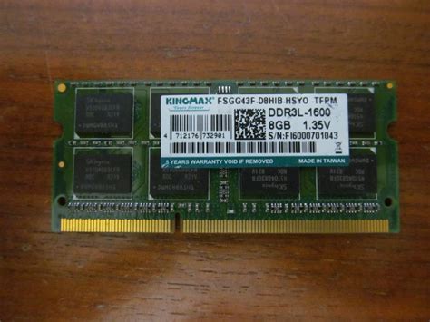8 GB DDR3L 1600 MHz za laptop