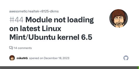 Module Not Loading On Latest Linux Mint Ubuntu Kernel Issue Awesometic Realtek R