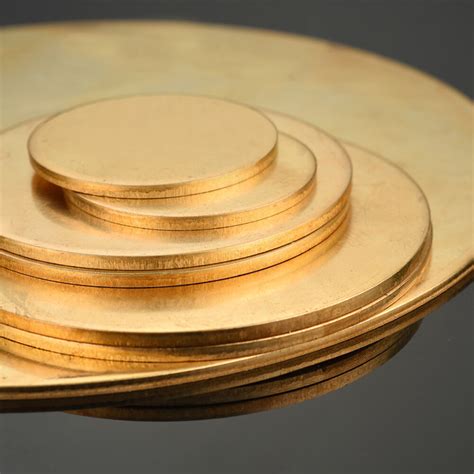 Solid Round Brass Sheet Pure Plate Blanks Metal Discs Dia 10 200mm