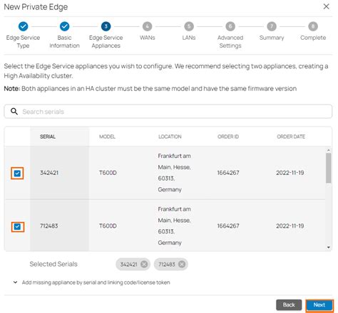 how to create a private edge service in barracuda secureedge