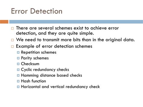 PPT Error Detection And Correction PowerPoint Presentation Free Download ID 2430777