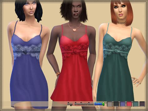 Nightie F By Bukovka Sims 4 Female Clothes