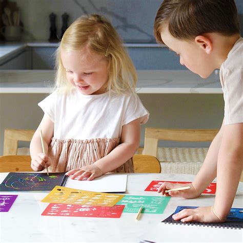 Rainbow Scratch Art Duo Pack Jaques Of London