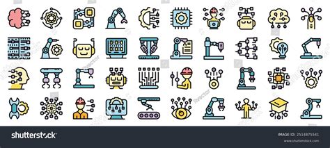 Engineers Developing Artificial Intelligence Programming Robots Stock