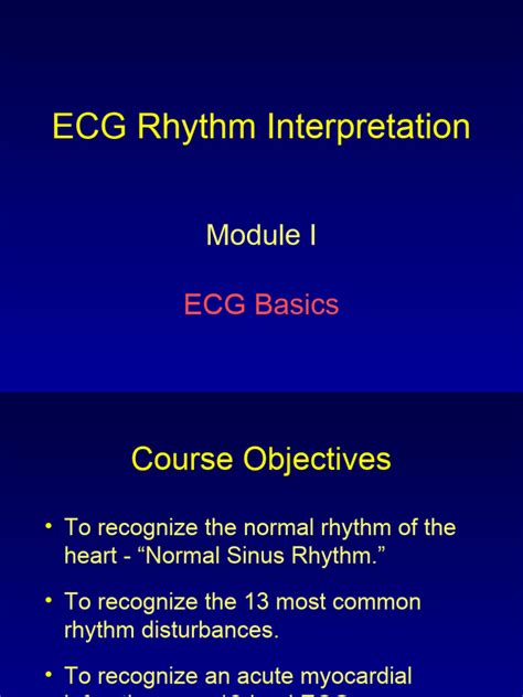 Ecg Rhythm Interpretation Basics Pdf Science And Mathematics