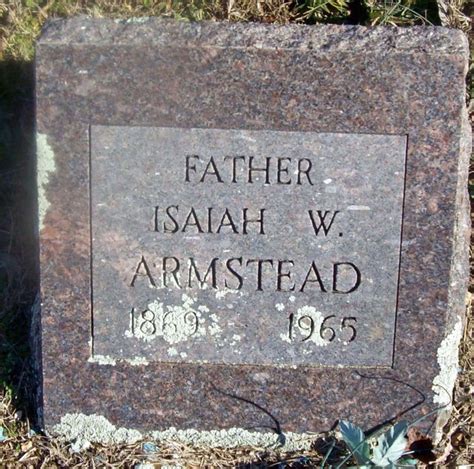 Isaiah Washington Armstead 1869 1965 Find A Grave Memorial