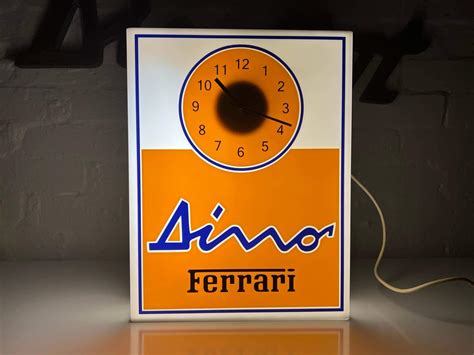 Dt Authentic 1970s Illuminated Ferrari Dino Clock Pcarmarket