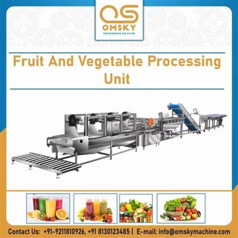 Fruit And Vegetable Processing Unit At ₹ 1000000 Vegetable Processing