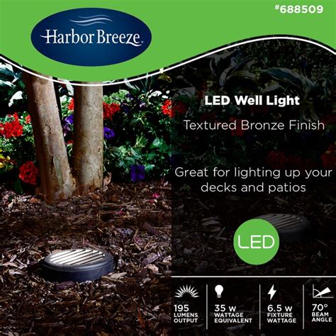 Harbor Breeze Well Light 65 Watt 35 W Equivalent Bronze Low Voltage