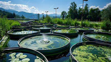 Sustainable Biofuel Production From Algae Illustrating Algae